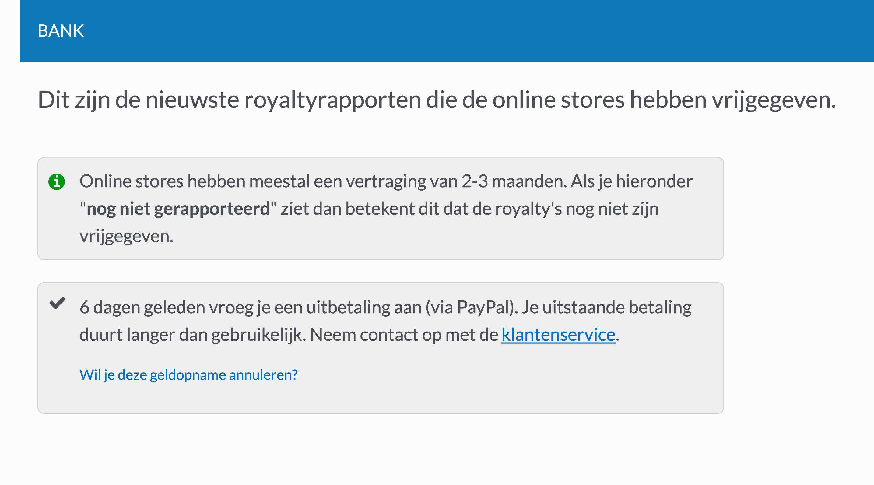 Waar is mijn geldopname? – DistroKid Helpcentrum