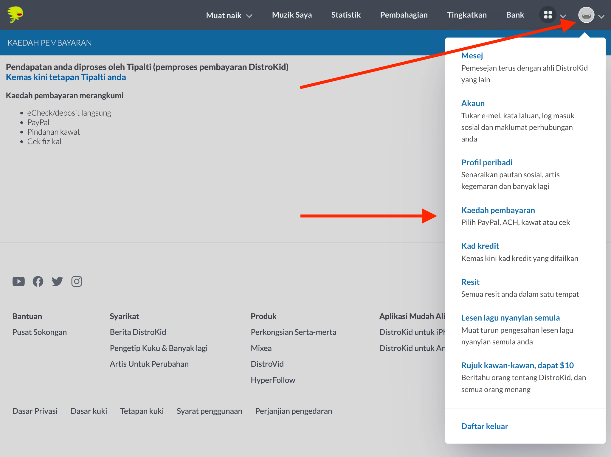 Di Manakah Pengeluaran Saya? – Pusat Bantuan DistroKid