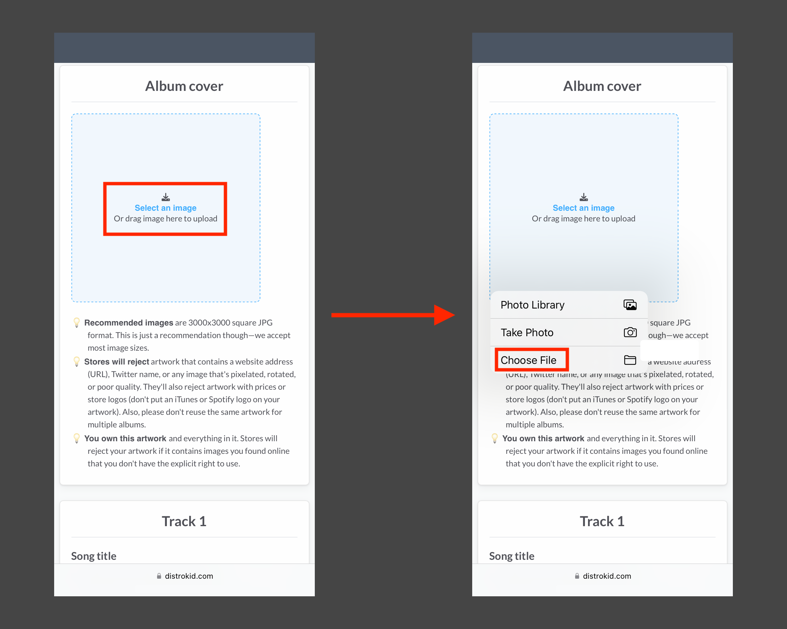Uploading – DistroKid Help Center