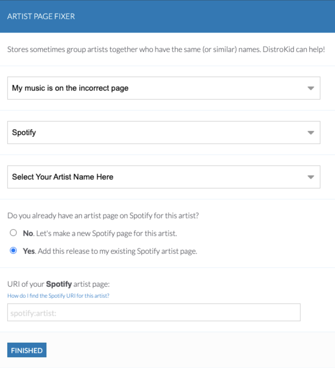 Store Specific – DistroKid Help Center
